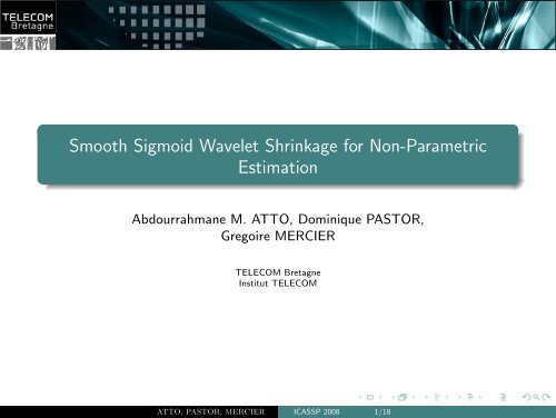 Smooth Sigmoid Wavelet Shrinkage for Non-Parametric Estimation