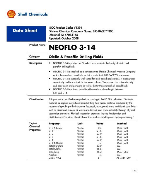 NEOFLO 3-14 - Shell