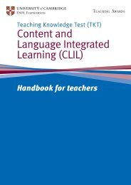 CEC Handbook for Teachers - Cambridge ESOL