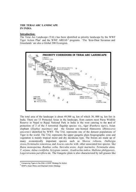 THE TERAI ARC LANDSCAPE IN INDIA Introduction ... - WWF-India