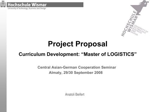 Project Proposal - EU - DAAD