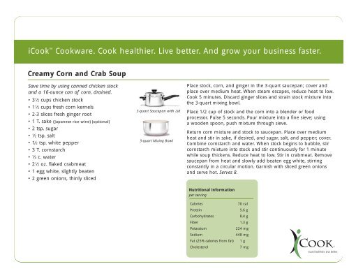 iCook® Cookware Recipes - Amway