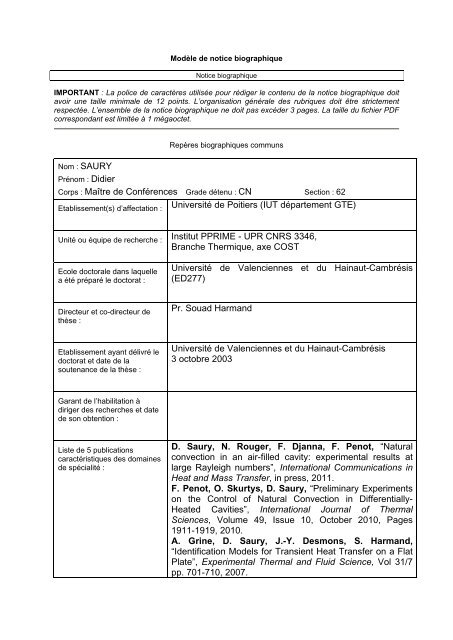 Modèle de notice biographique - CP-CNU