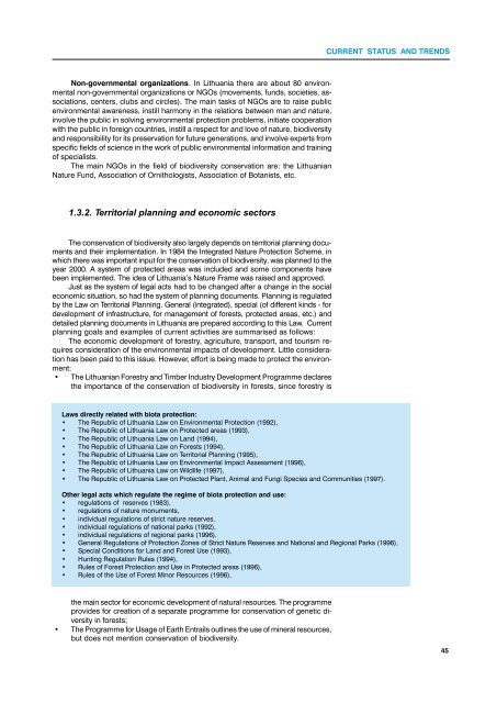 BIODIVERSITY CONSERVATION