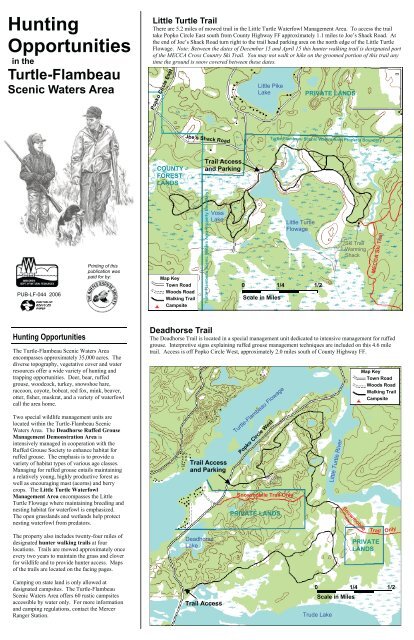 Hunting Opportunities in the Turtle-Flambeau Scenic Waters Area
