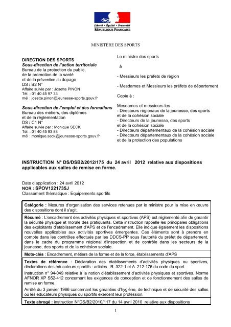 Instruction Interministerielle Circulaires Gouv Fr