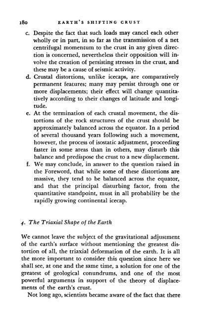 i8o EARTH'S SHIFTING CRUS