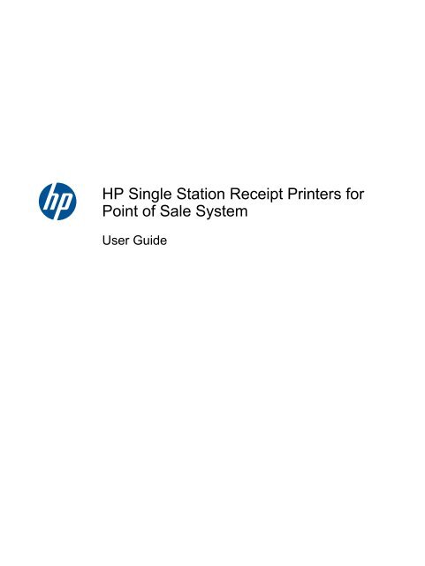HP Single Station Receipt Printers for Point of Sale System