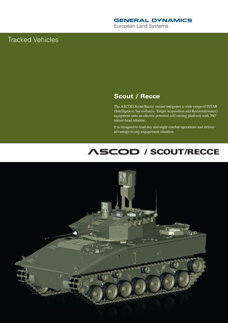 ASCOD Scout/Recce - GENERAL DYNAMICS - European Land ...