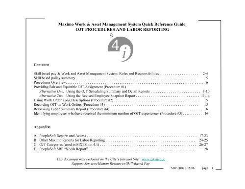 Maximo Work & Asset Management System Quick Reference Guide ...