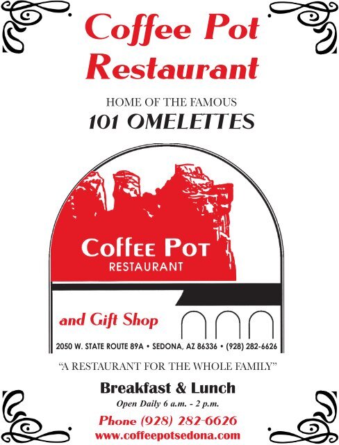 Download Full Menu in .PDF Format - Coffee Pot Restaurant