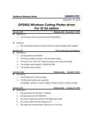 FC5100 CUTTING PRO USER MANUAL - Graphtec America