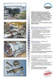 Wartungsplan für RENK-MAAG Turbo Getriebe - RENK-MAAG GmbH