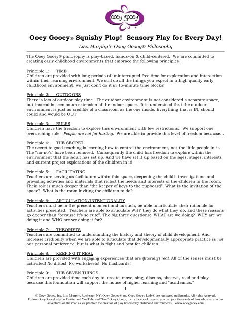 Ooey Gooey® Squishy Plop! Sensory Play for ... - Ooey Gooey, Inc. Ooey Gooey® Squishy Plop! Sensory Play for ... - Ooey Gooey, Inc.