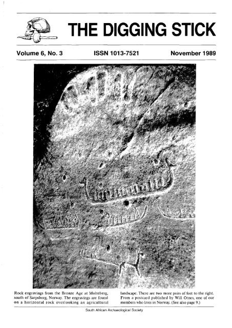 THE DIGGING STICK - The South African Archaeological Society