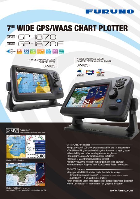 7" WIDE GPS/WAAS CHART PLOTTER - Furuno