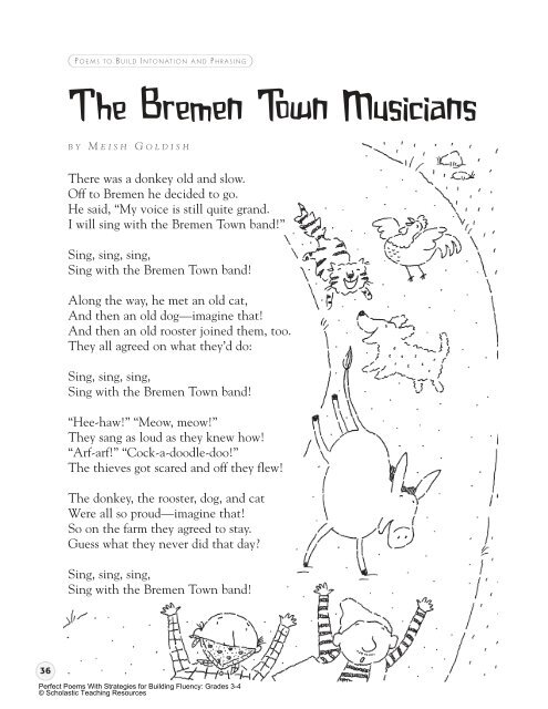 The Bremen Town Musicians - Scholastic Store