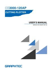 FC5100 CUTTING PRO USER MANUAL - Graphtec America