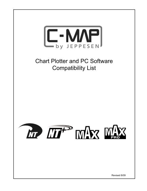 Chart Plotter and PC Software Compatibility List
