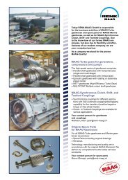 Wartungsplan für RENK-MAAG Turbo Getriebe - RENK-MAAG GmbH