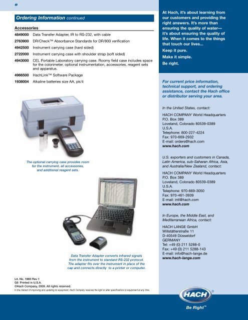 8 Ordering Information co