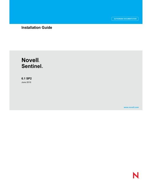 Sentinel 6.1 Installation Guide - NetIQ