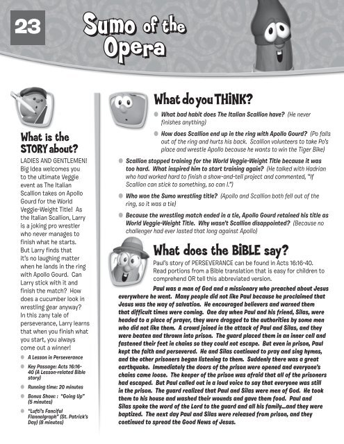 Sumo of the Opera - VeggieTales.com