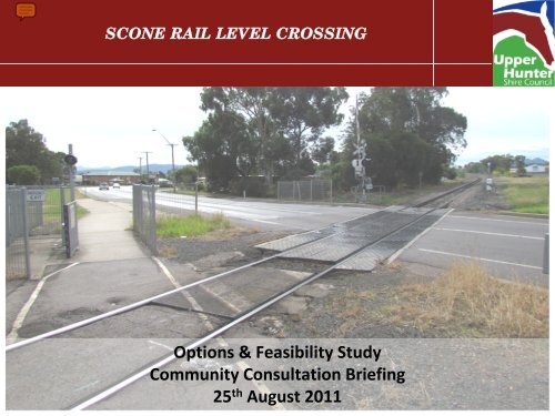 Scone rail level crossing - RTA