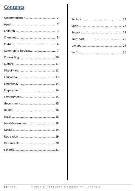 Scone & Aberdeen Community Directory - Horse Capital of Australia