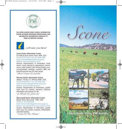 scone - Upper Hunter Tourism