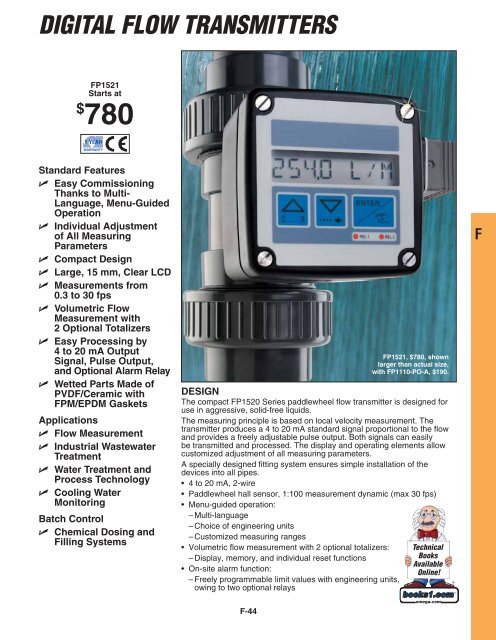 Digital Flow Paddlewheel Transmitters - Omega