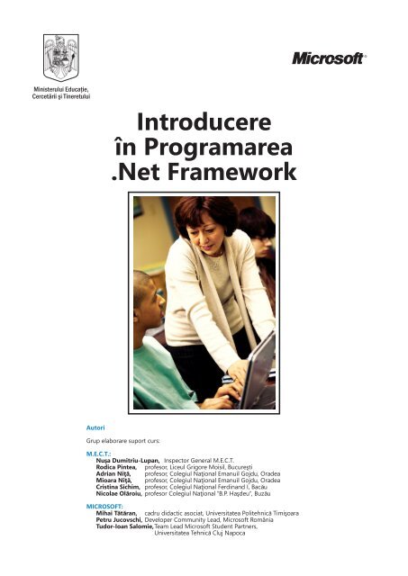Introducere în Programarea .Net Framework - TmInfo