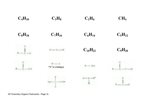 C4H10 C8H18 AP Chemistry