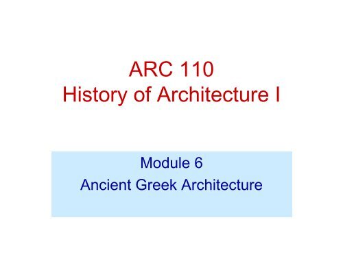 Module 6 Greek(pdf) - KFUPM Open Courseware