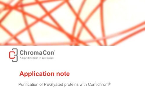 Preparative AIEX Separation - ChromaCon AG