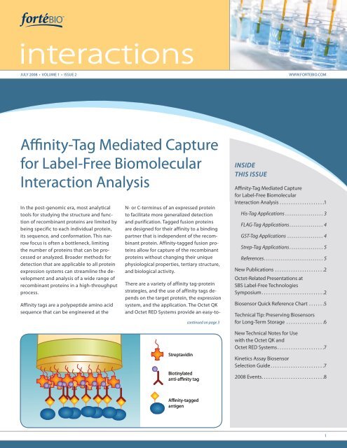 interactions - ForteBio