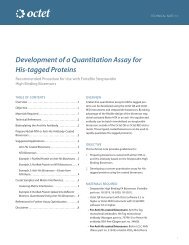 Converting an ELISA Assay into an Octet Quantitation Assay - ForteBio
