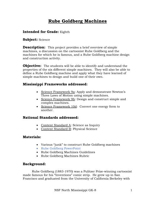 Rube Goldberg Machines