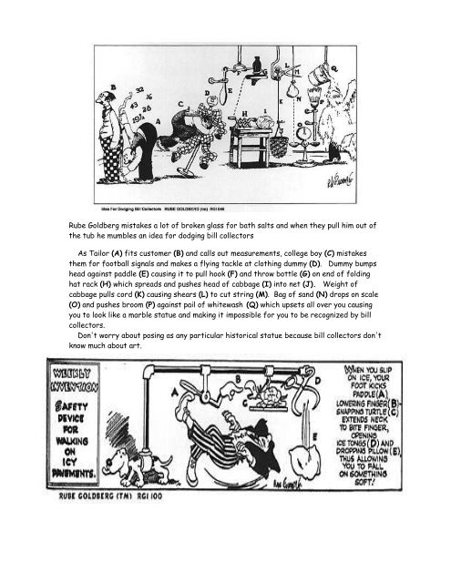 Rube Goldberg - Machine Assignment and Grading Rubric