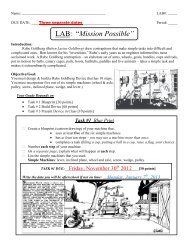 Rube Goldberg Worksheet - Teach Engineering