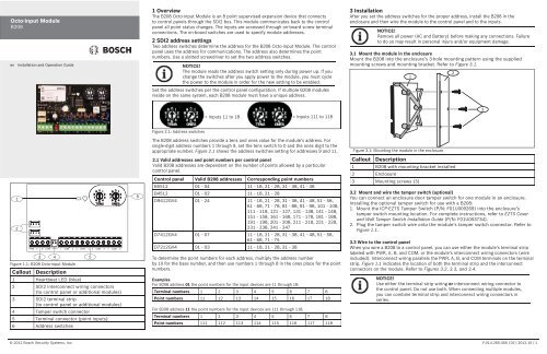 Callout Description 1 Overview 2 SDI2 address settings 3 ...