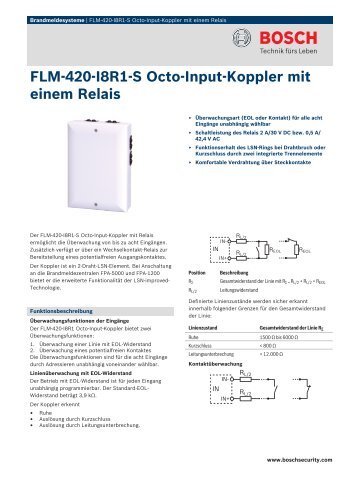 FLM‑420‑I8R1‑S Octo-input Interface Module with Relay