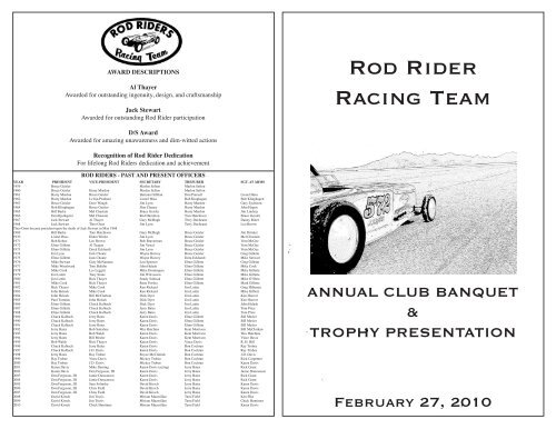 Rod Rider Racing Team