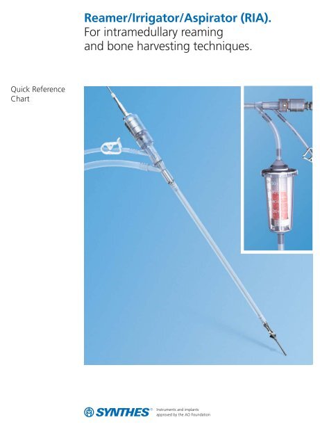 Reamer/Irrigator/Aspirator (RIA) CHART - Synthes