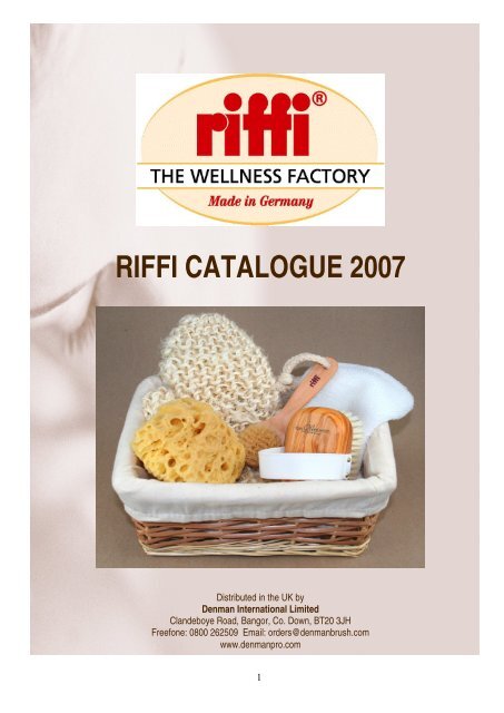 RIFFI CATALOGUE 2007 - Denman Pro