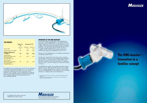 The HME-booster®: Innovation in a familiar concept - Medisize