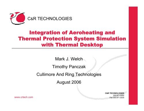 Nasa Thermal Protection System