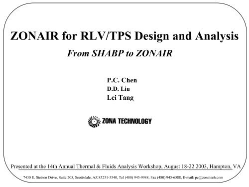 SHABP ZONAIR demo - TFAWS