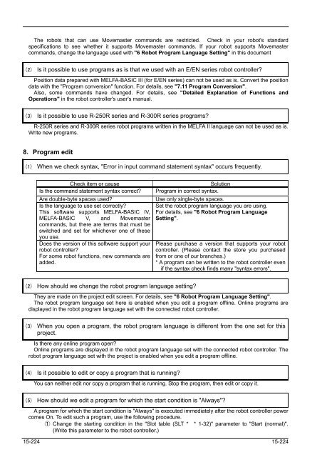 The robots that can use M
