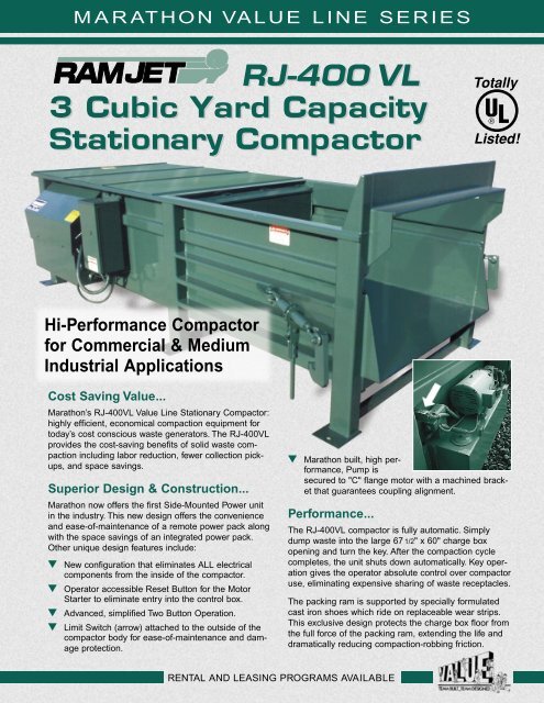 RJ-400VL - Action Compaction Equipment
